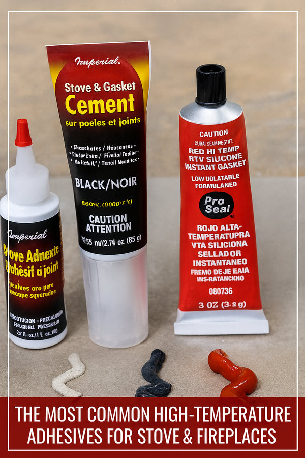 The Most Common High-Temperature Adhesives for Stoves & Fireplaces