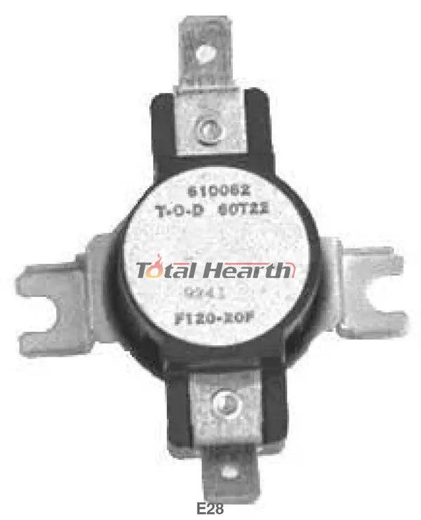 Thermodisc Snap-Disc Switch | 120°F Low Limit / Proof of Fire | TDF120