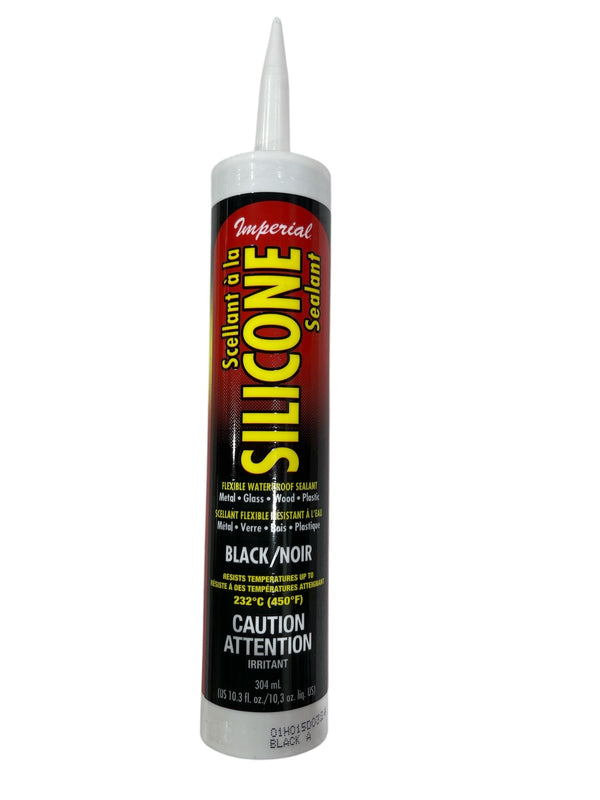 Black Silicone Sealant – KK0202 | 10.3 oz Caulking Tube | Waterproof